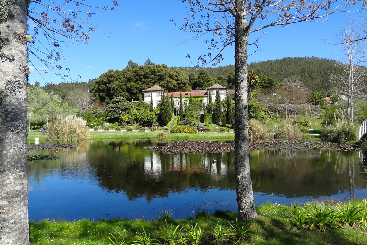 Construcción de un lago en el Pazo do Tambre - Hispania Verde
